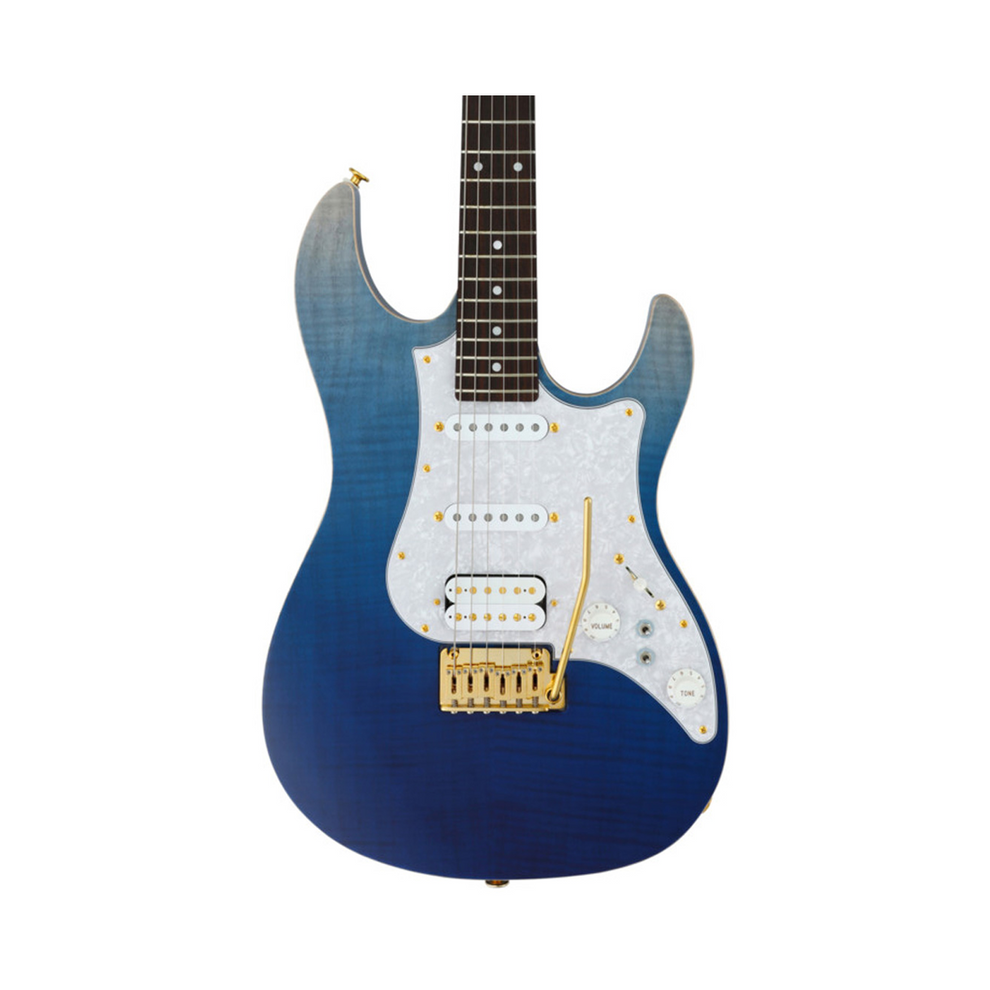 FGN EOS-FM-R/NBG Navy Blue Gradation Odyssey Electric Guitar with Hard ...