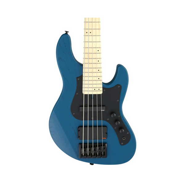 FGN JMJ52ASHDEM/OPB Mighty Jazz Open Pore Blue 5-String Electric Bass ...