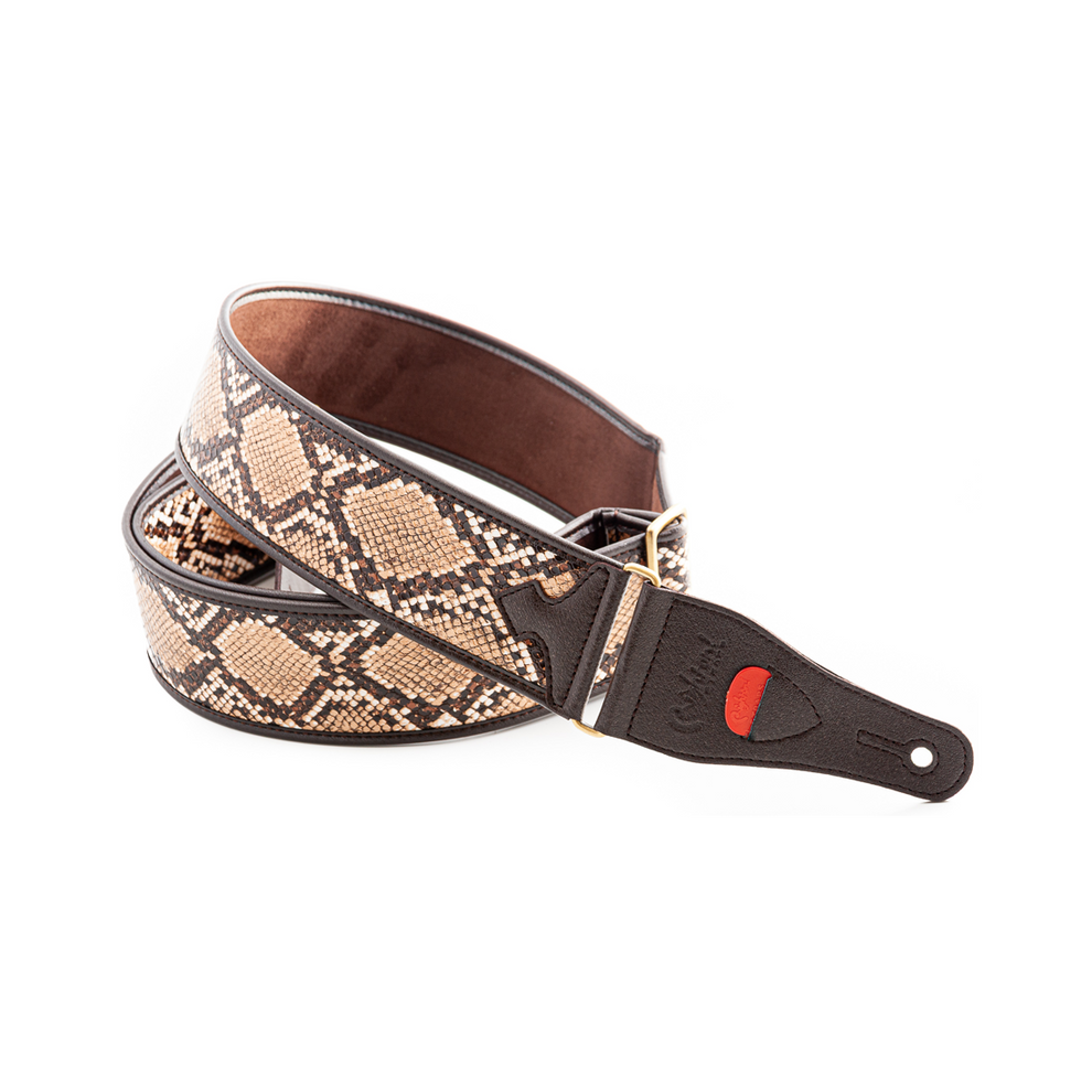 Right On Straps TALISMAN Snake II Beige Guitar Strap – Music Connection